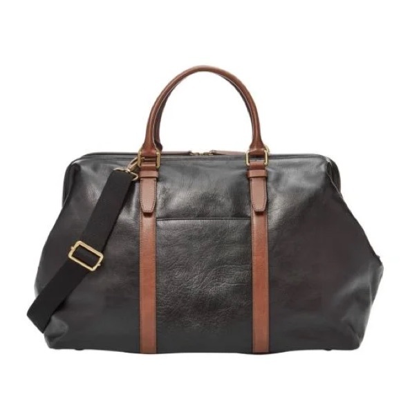 Fossil | Bags | Fossil Genuine Leather Mens Weekender Bag | Poshmark